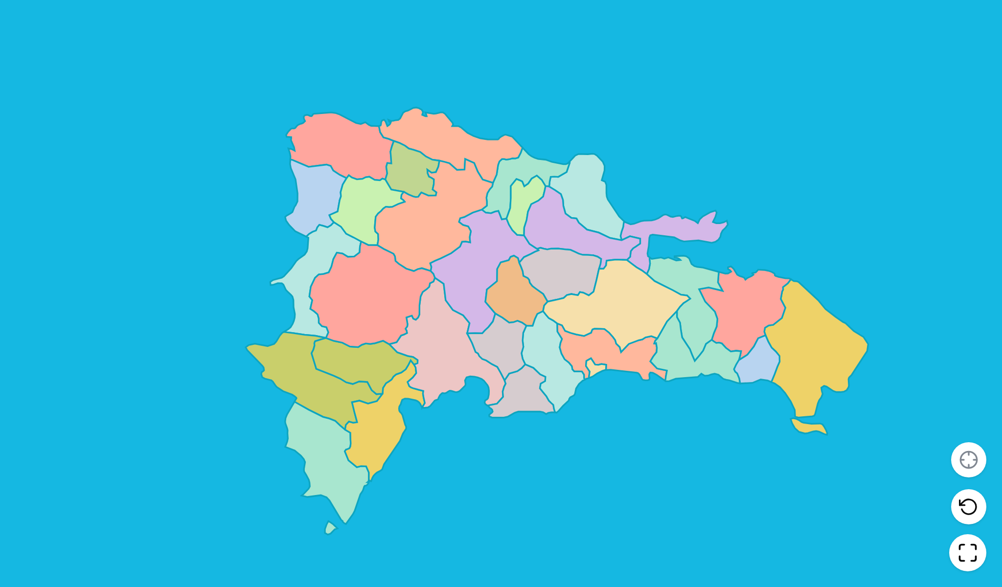 Dominican Republic Provinces Map Quiz Game