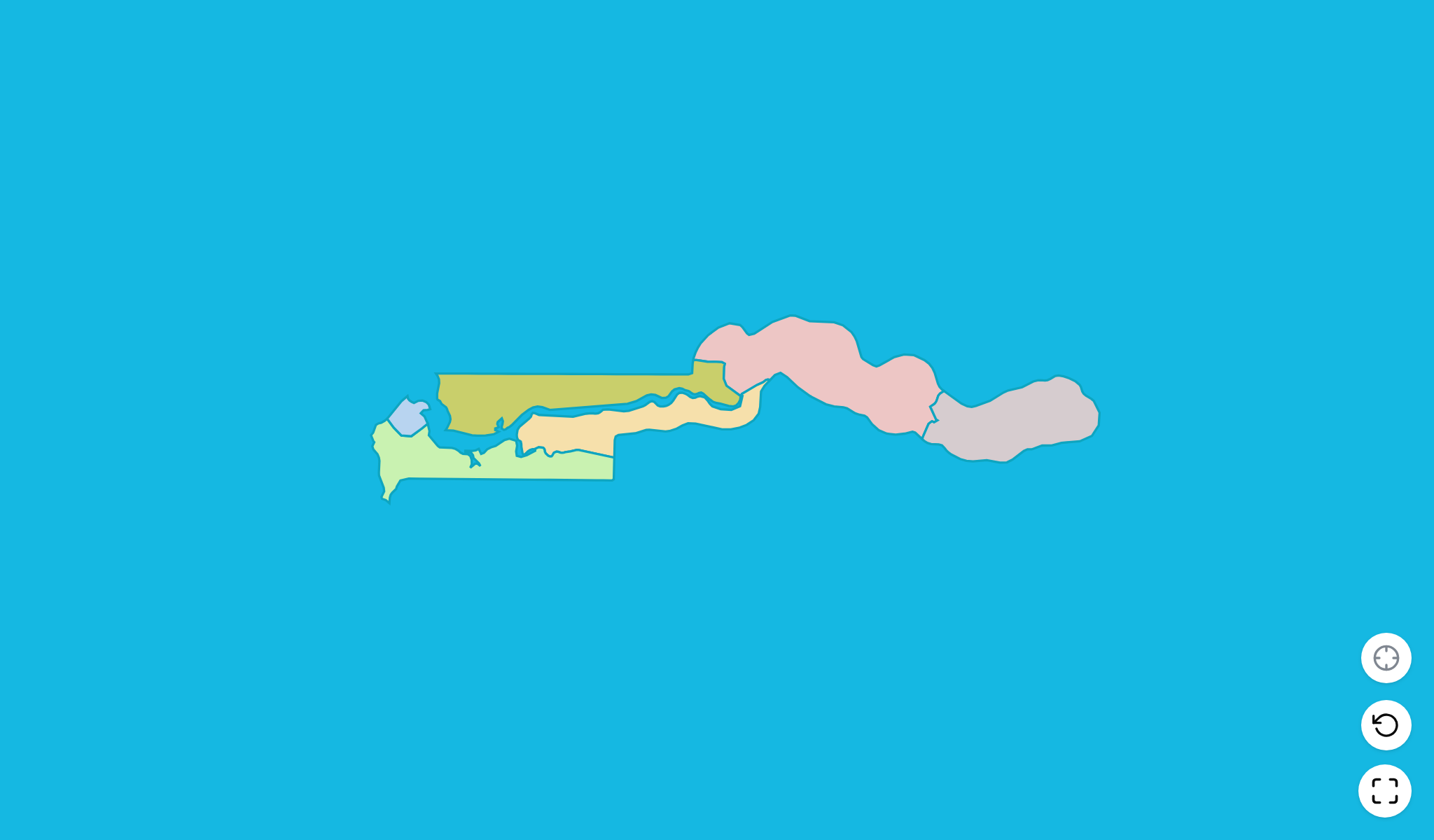 Gambia Administrative Divisions Map Quiz Game