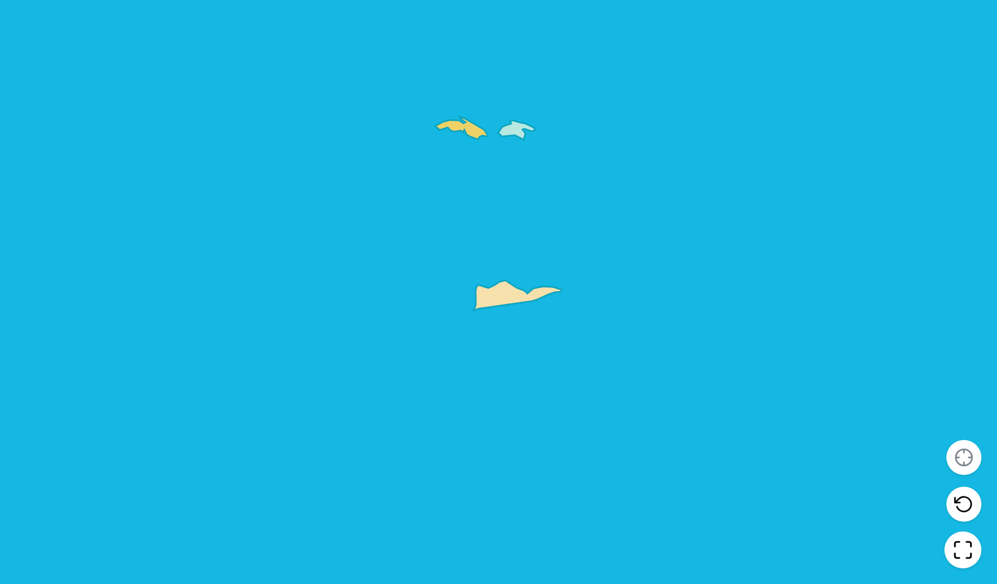 United States Virgin Islands Districts Map Quiz Game